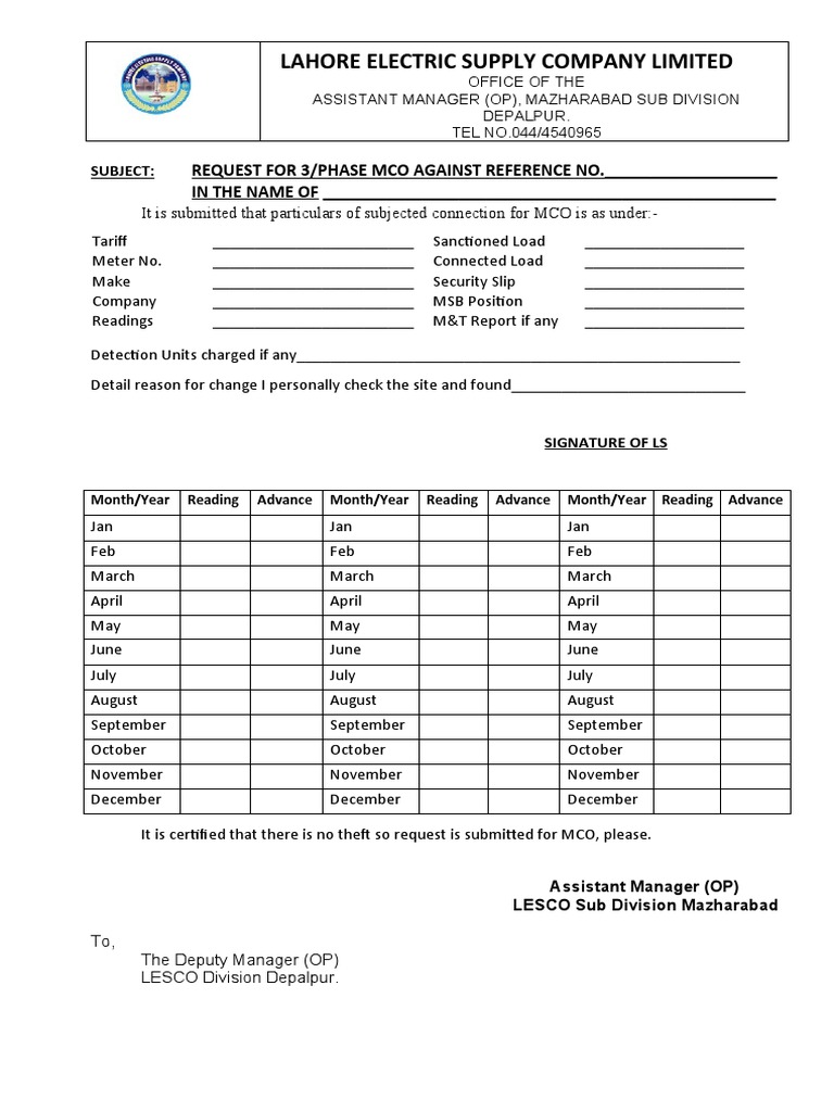 Approval Of Mco Proforma Pdf Electric Power Electrical Engineering