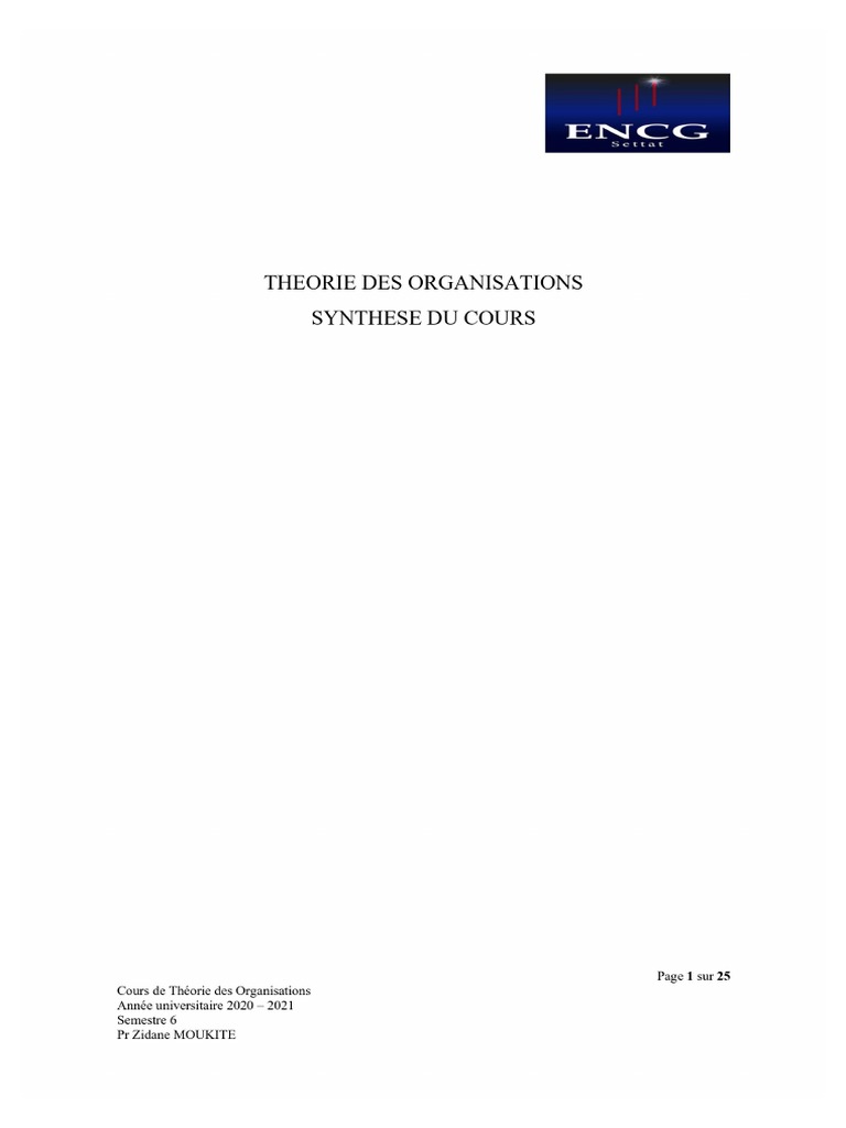 Support Synthètique Cours TO Juin 2021 | PDF