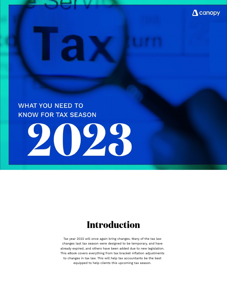 What You Need To Know For Tax Season 2023 - Review | PDF | Alternative ...