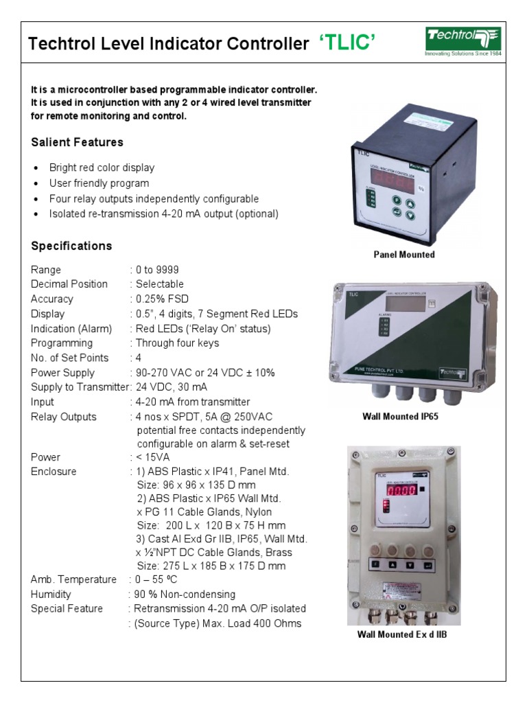 TLIC | PDF | Relay | Electric Power