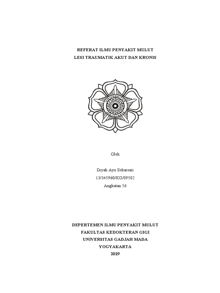 Lesi Traumatik pada Mukosa Oral | PDF | Kesehatan Holistik