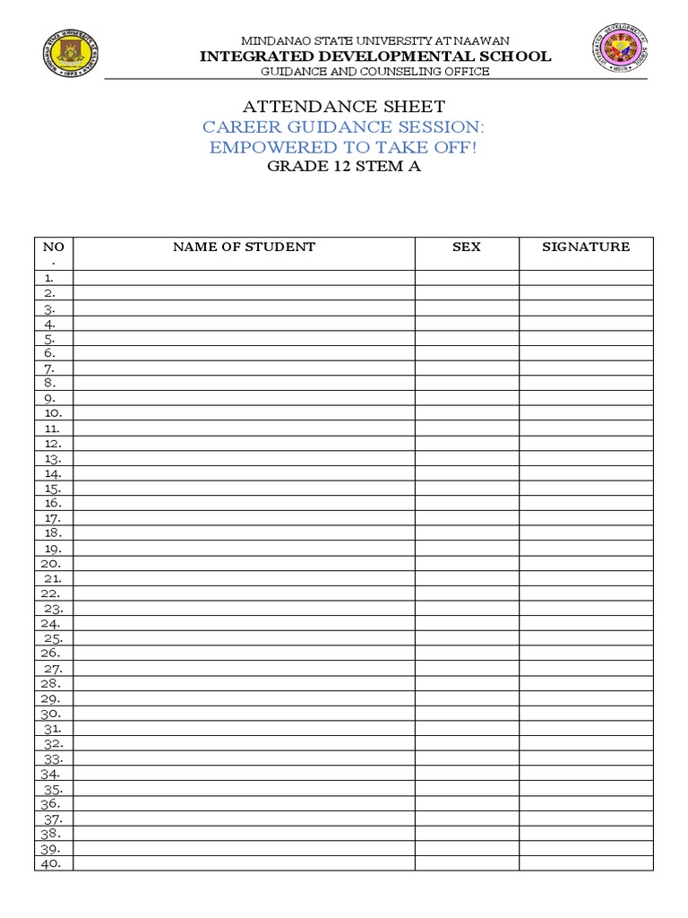 Career Attendance | PDF