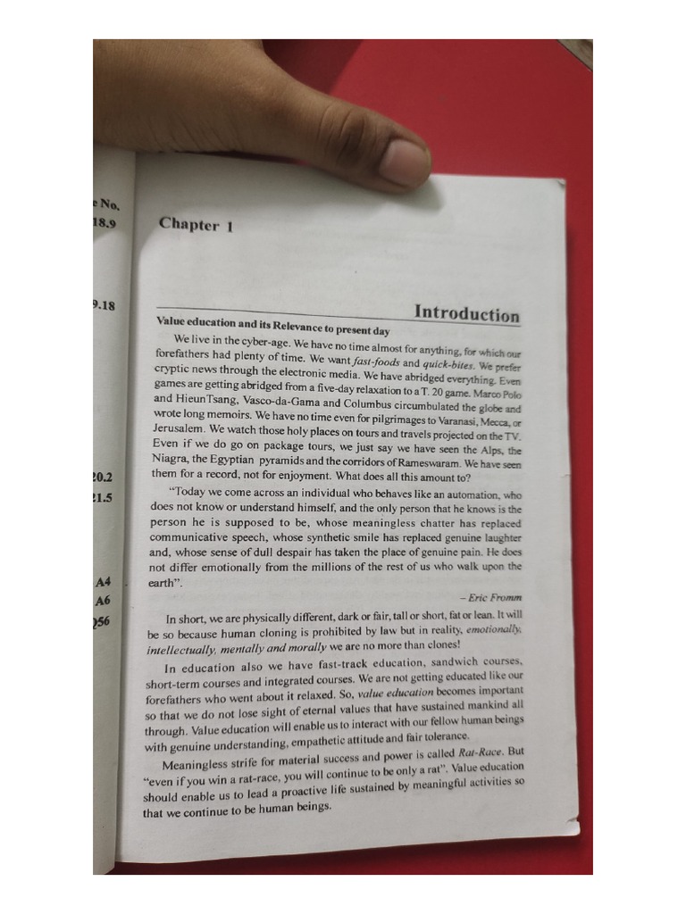 Value Education Chap 1, 2 | PDF