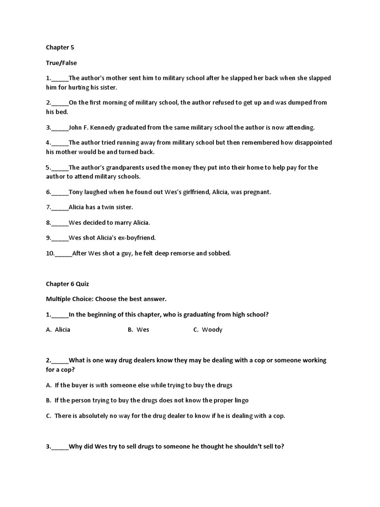 Wes Moore Test | PDF