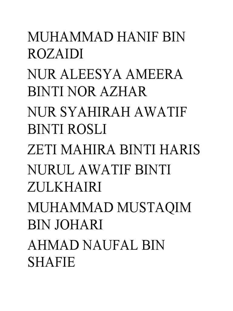 Muhammad Hanif Bin Rozaidi | PDF