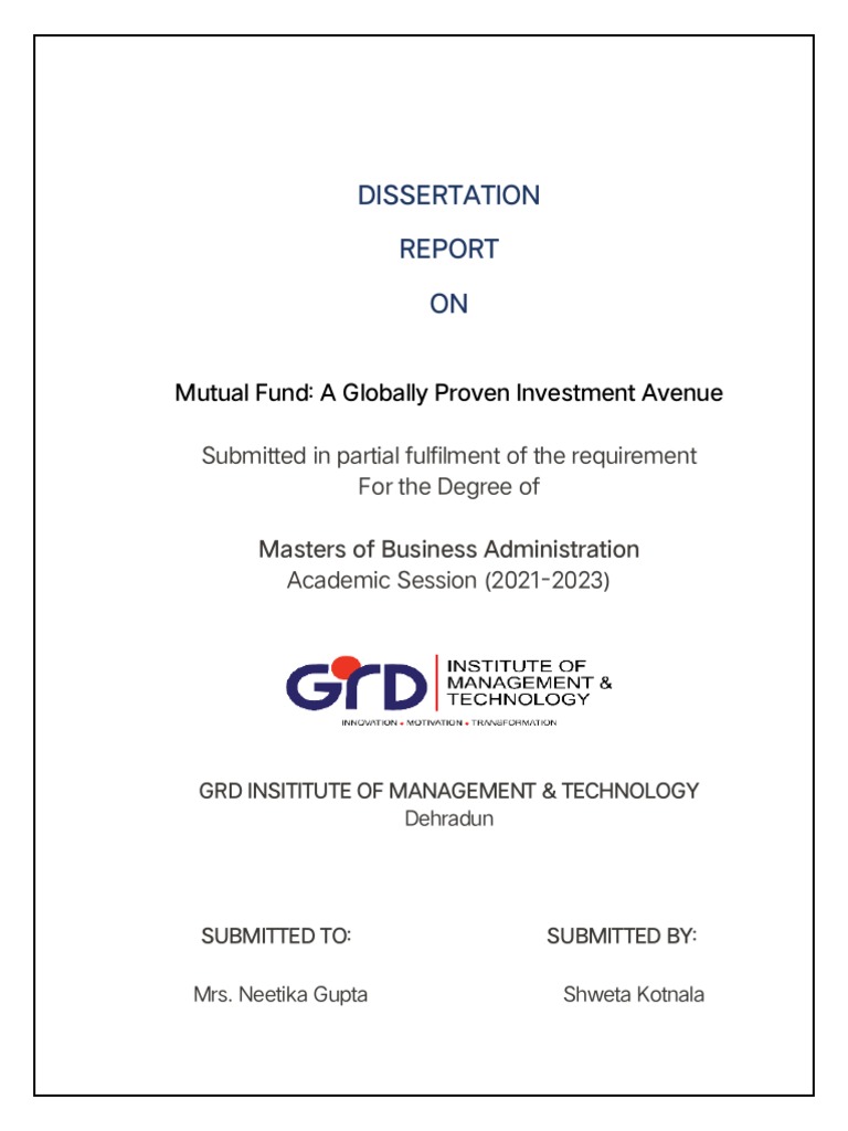 Mutual Fund: A Globally Proven Investment Avenue | PDF | Investment ...