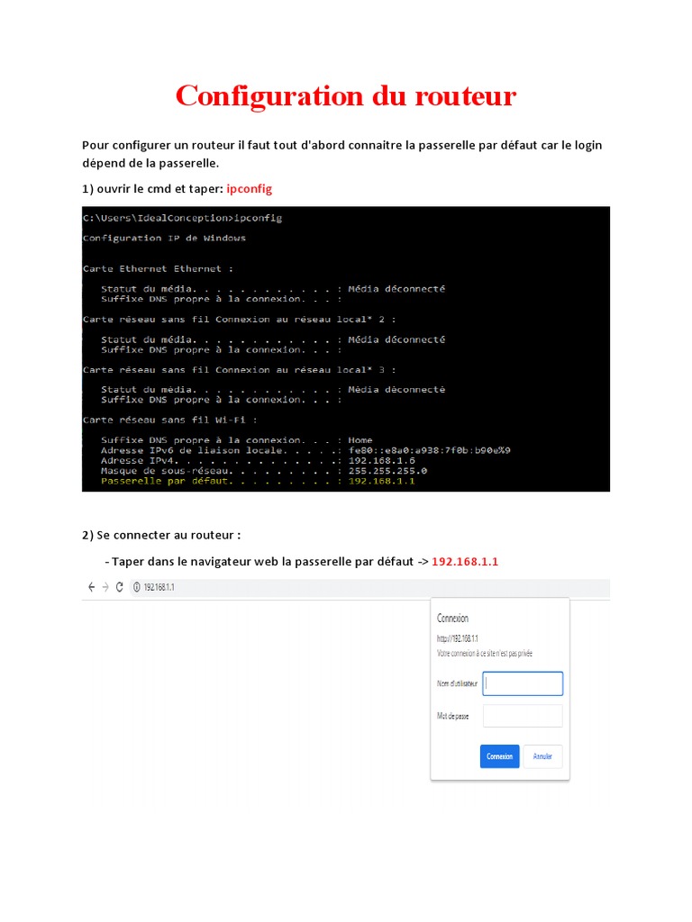 Configuration du routeur Orange et GlobalNet | PDF | Affaires