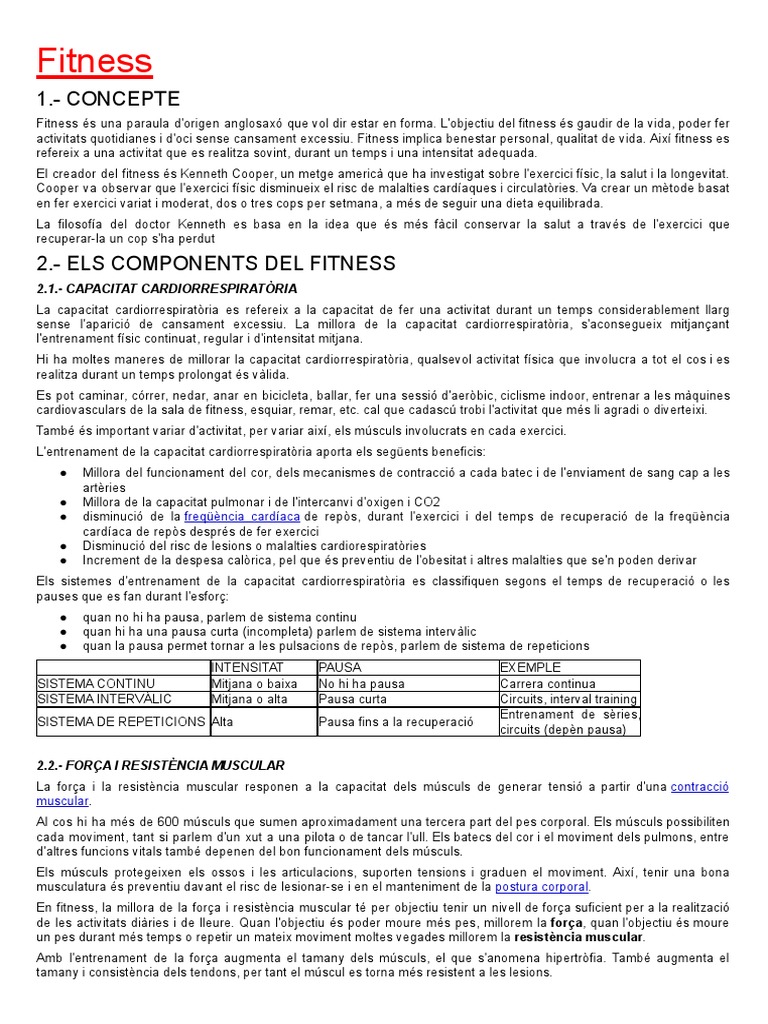 Fitness | PDF