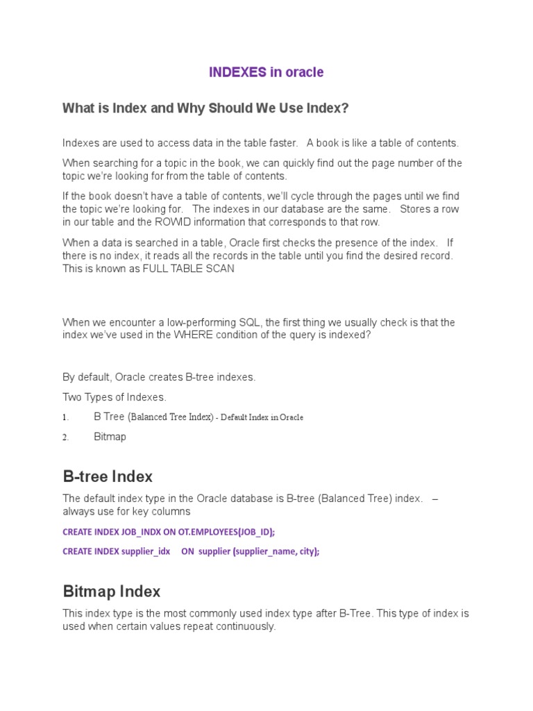 Indexes and View and Other Important Interview Questions | PDF | Database Index | Table (Database)