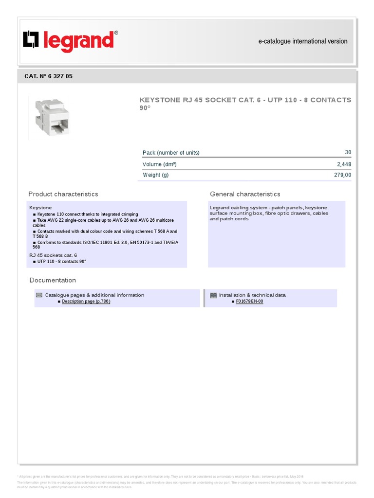 Rj45 Connector 632705 - 0 | PDF | Telecommunications Equipment ...