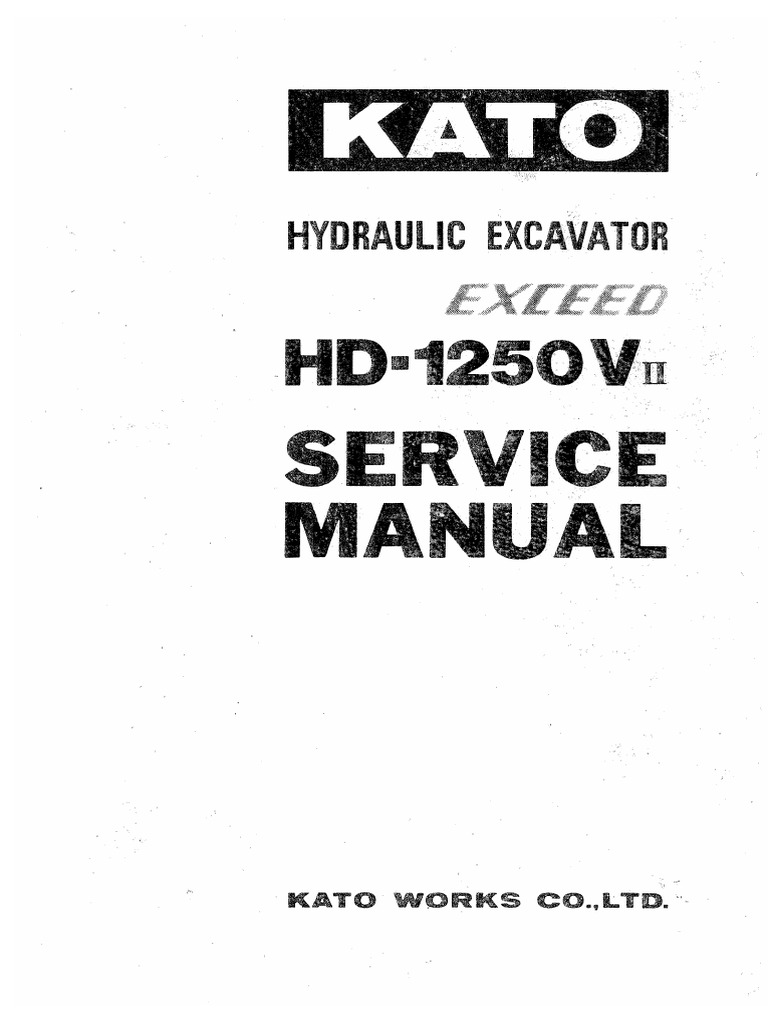 HD 1250 Vii Service Manual - 370466 | PDF