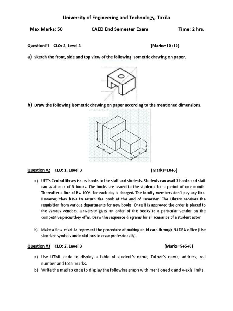 CAED Exam Final | PDF