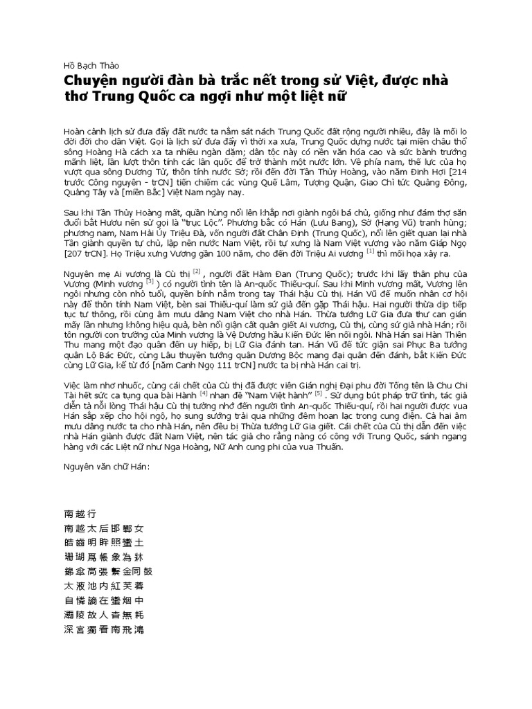 Chuyen - Nguoi - Dan - Ba Kinh o TQ | PDF