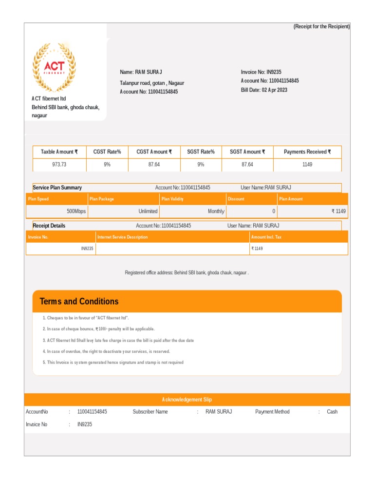1687506655896_Internet Invoice Template 2 | PDF | Receipt | Invoice