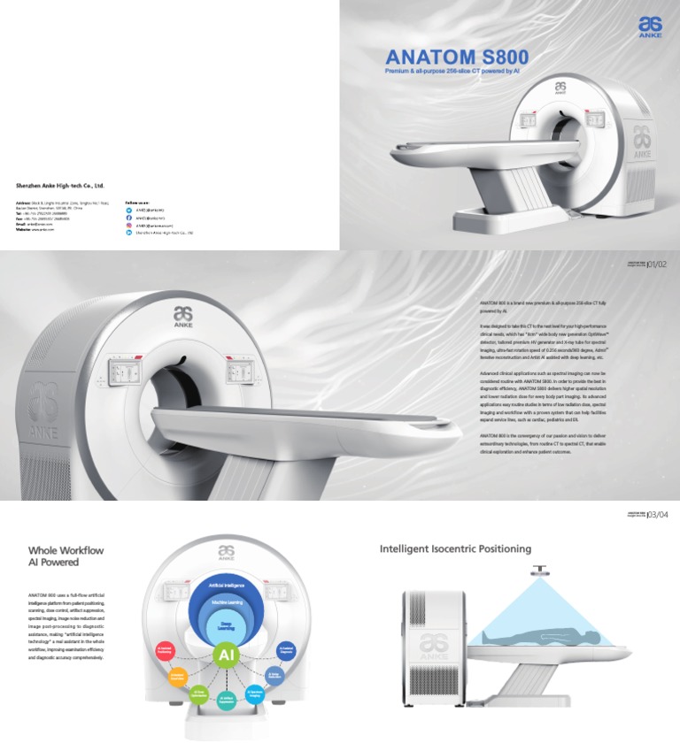 ANATOM S800 Brochure | PDF | Ct Scan | Medical Imaging