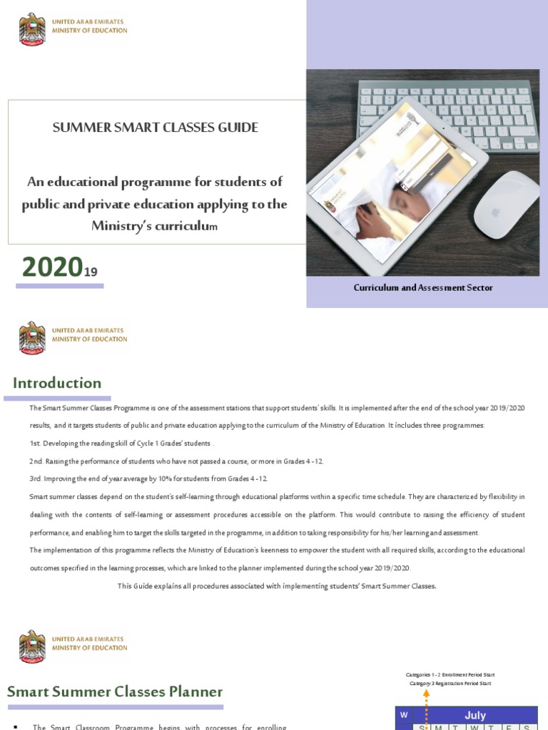Summer Smart Classes Guide | PDF | Educational Assessment | Curriculum