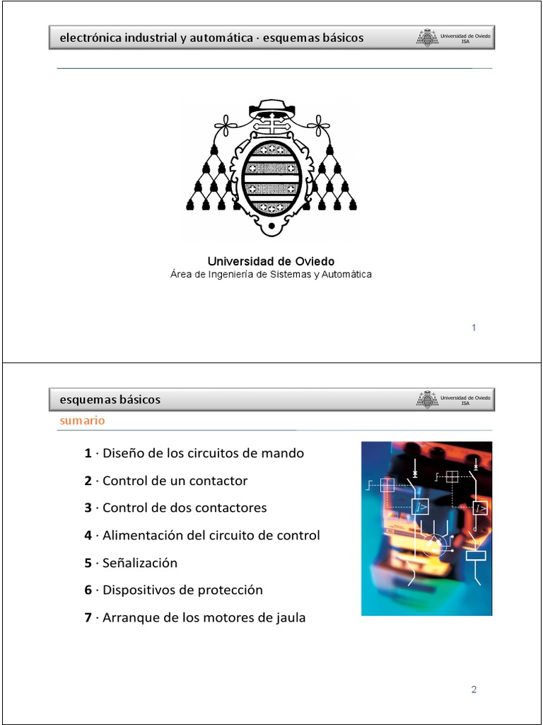 Tema9 - Esquemas Basicos | PDF | Relé | Ingenieria Eléctrica