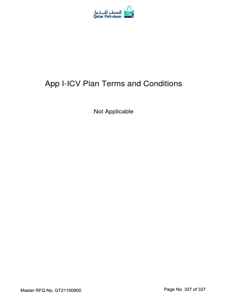 010 - App I-ICV Plan Terms and Conditions - Not Applicable | PDF