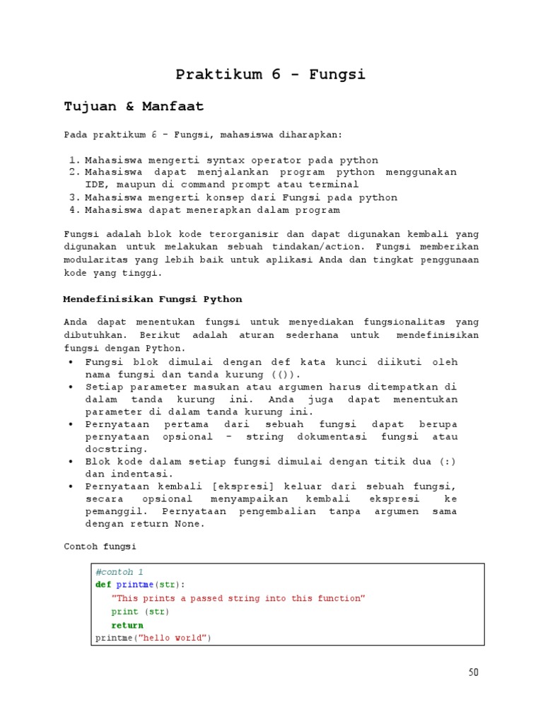 Praktikum Prokom Python 2021 - Modul - 6 | PDF