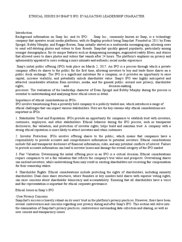 BEL | PDF | Snapchat | Privacy