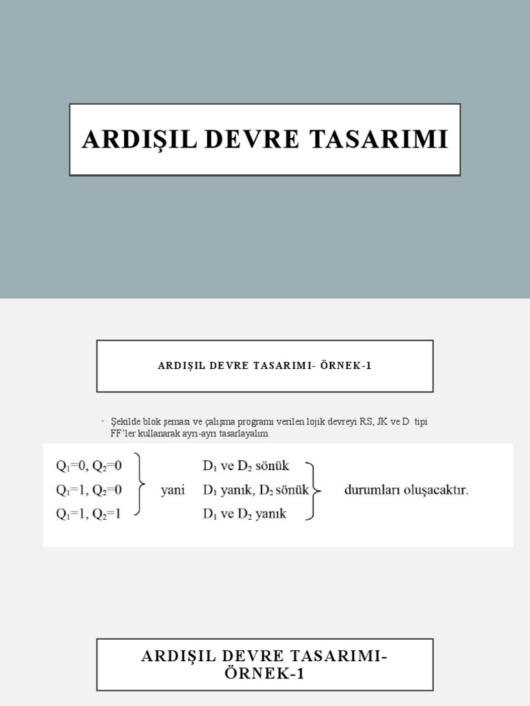 Ardişil Devre Tasarimi | PDF