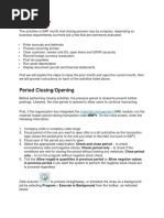 TCODE - OKP1 - Period - Lock - Unlock | PDF | Business | Finance ...