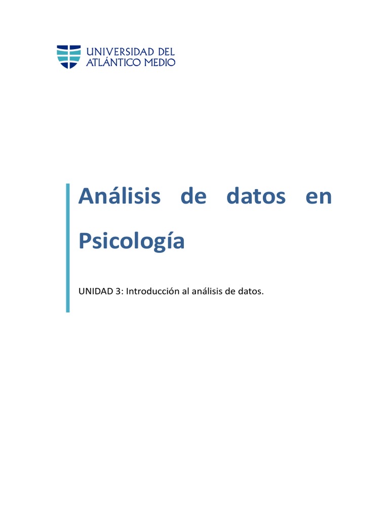 UD3 - AnÃ¡lisis de Datos en PsicologÃ A | PDF | Estadísticas | Histograma
