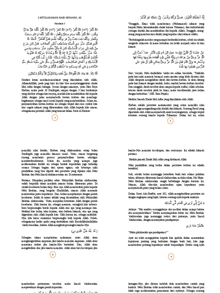 3 Keteladanan Nabi Ibrahim | PDF