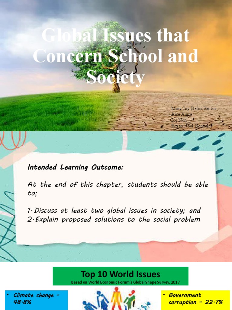 ProfEd5 Chapter 5 Global Issues That Concern School and Society | PDF ...