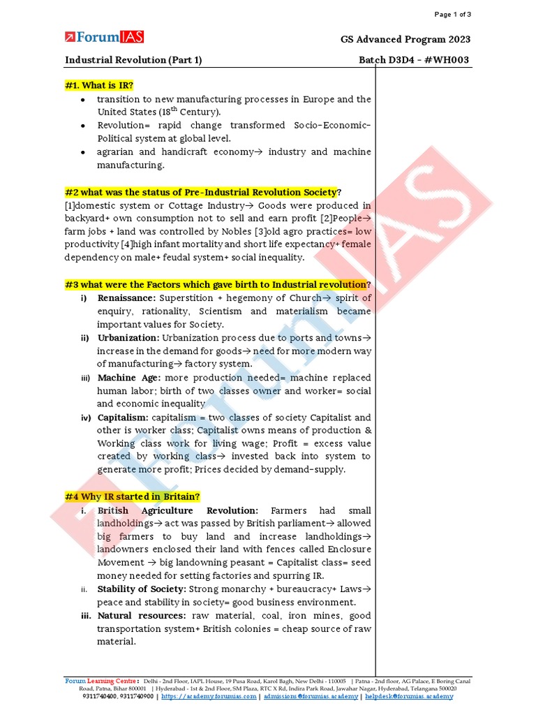 3.-GSAP-WH-Industrial-revolution | PDF | Industrial Revolution | Capitalism