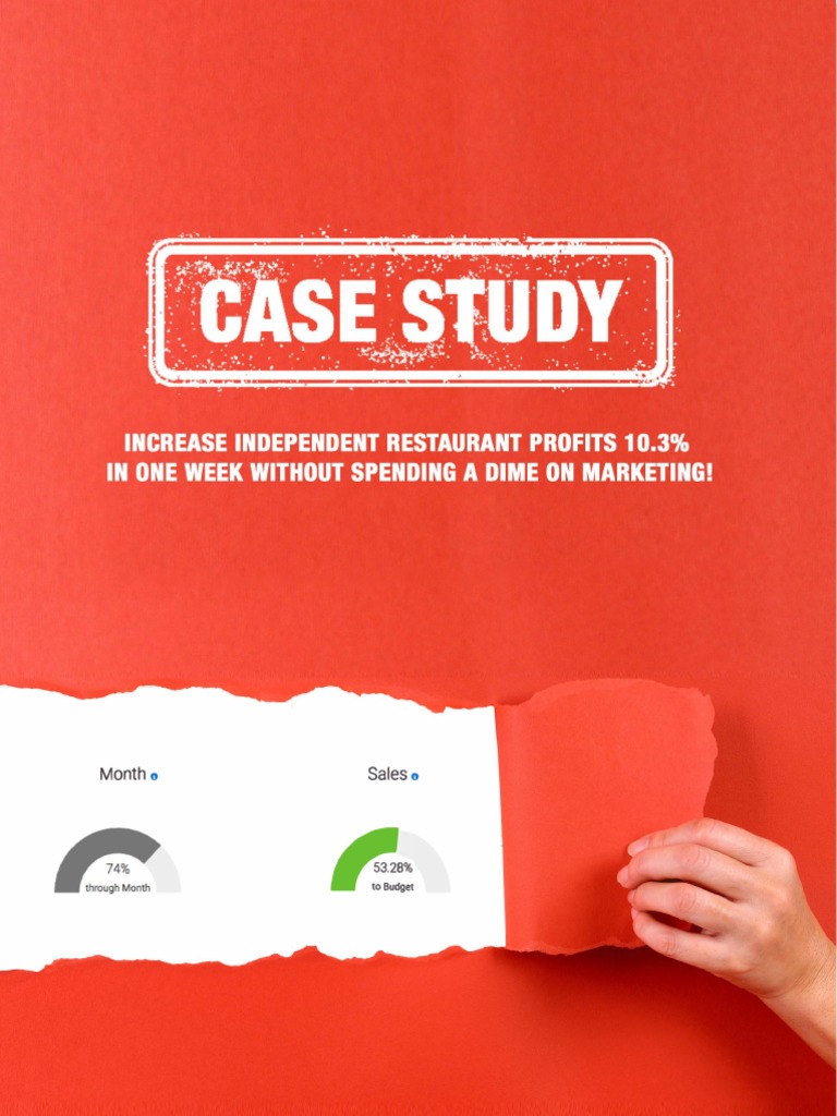 The Restaurant Boss Toolkit Case Study | PDF | Sales | Restaurants