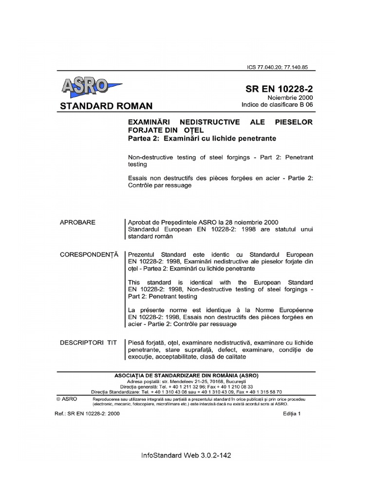 SR en 10228-22 | PDF