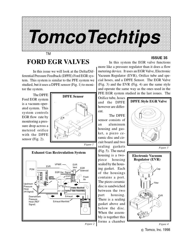 Ford Egr Valves | PDF | Vehicle Parts | Vehicle Technology