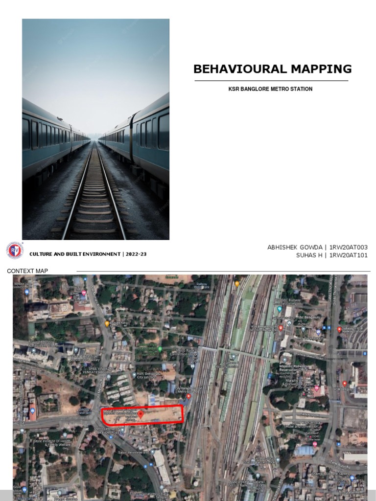 CULTURES Behavioural Mapping | PDF | Rapid Transit | Transport
