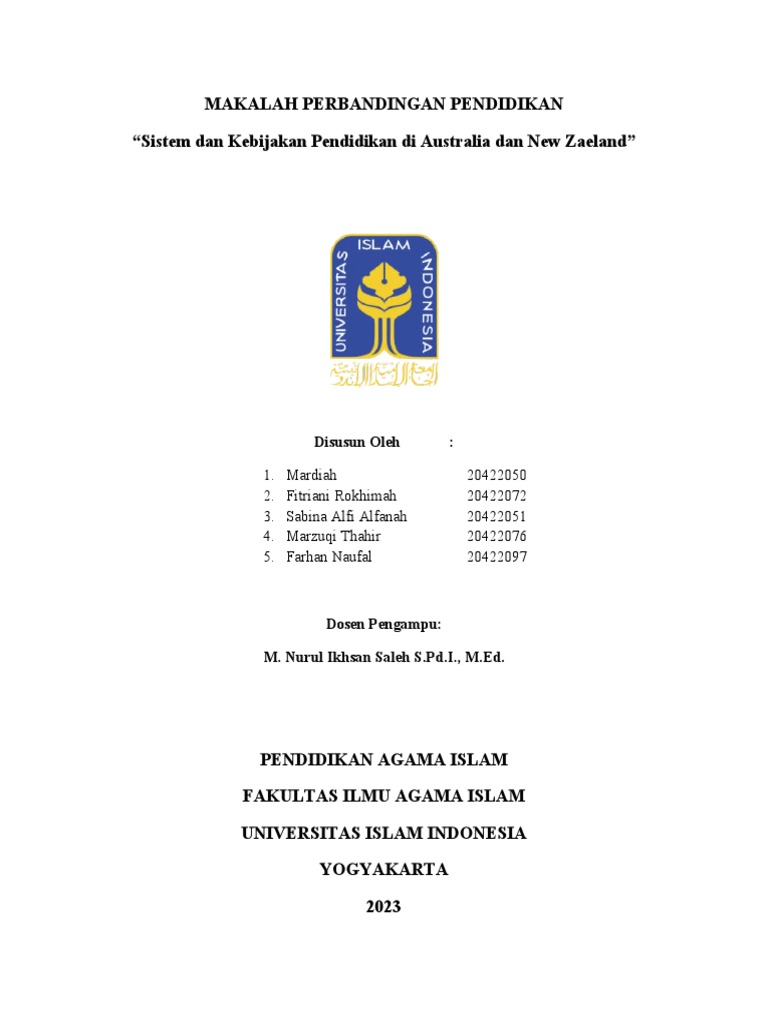MAKALAH PERBANDINGAN PENDIDIKAN-Sistem Dan Kebijakan Pendidikan Di Australia Dan New Zaeland | PDF