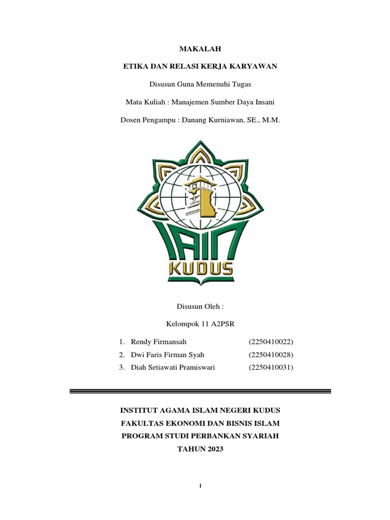 Etika Dan Relasi Kerja Karyawan | PDF