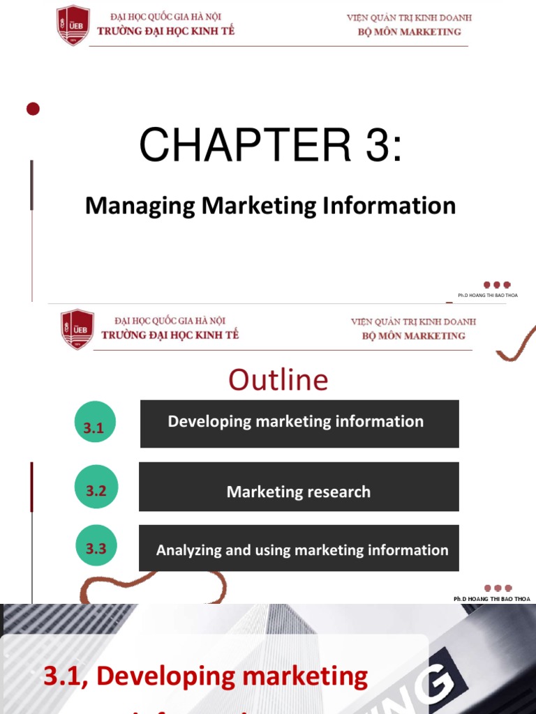 Chapter 3 Managing Marketing Information | PDF | Sampling (Statistics ...