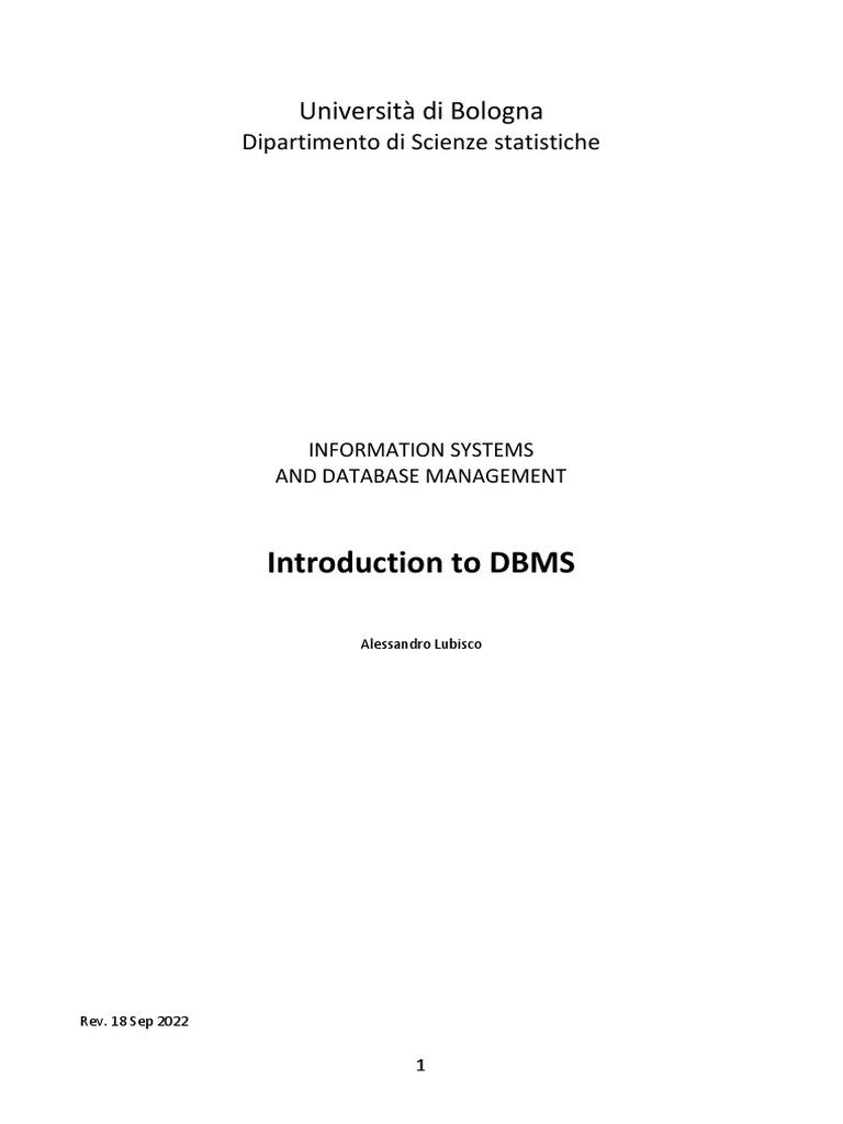 02 Introduction To DBMS (Notes) Ingles | PDF | Databases | Computer File 02 Introduction To DBMS (Notes) Ingles | PDF | Databases | Computer File