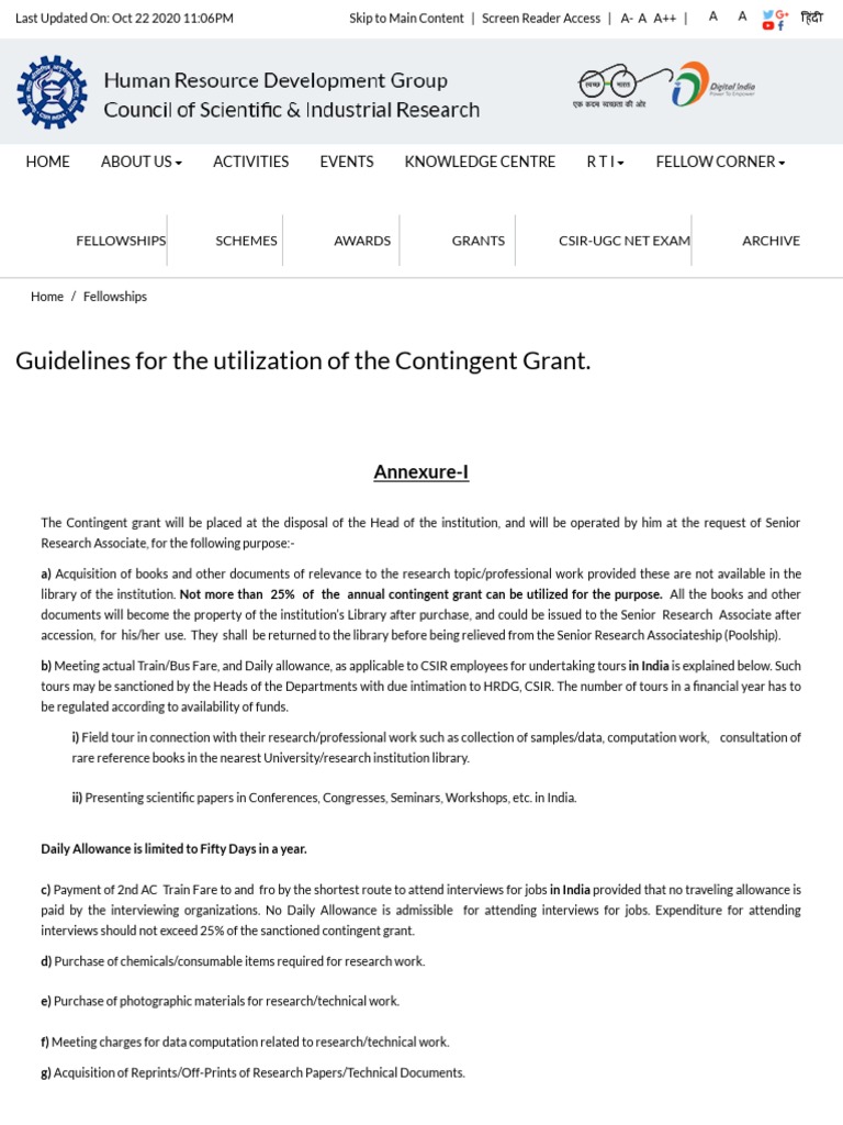 Csir - HRDG | Download Free PDF | Expense | Cheque