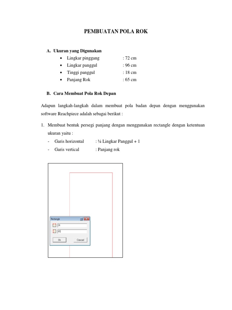 Pembuatan Pola Rok Dengan Sistem Cad Menggunakan Software Richpeace | PDF | Teknologi & Rekayasa