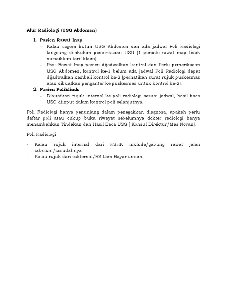 Alur Radiologi | PDF