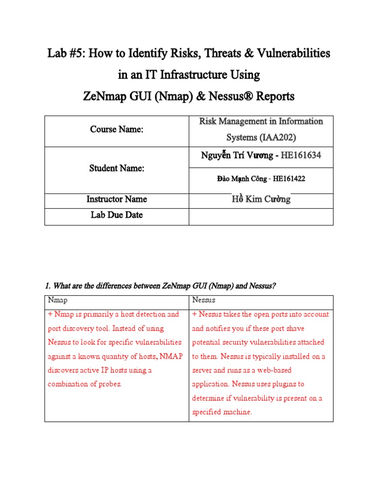Lab5 IAA202 | PDF | Vulnerability (Computing) | Port (Computer Networking)