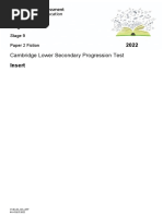 Secondary Progression Test - Stage 9 English Paper 2 | PDF | Writing ...