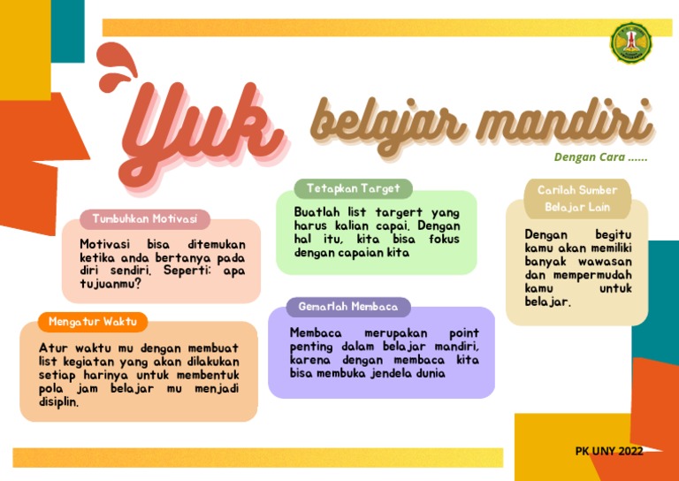 Poster Belajar Mandiri | PDF