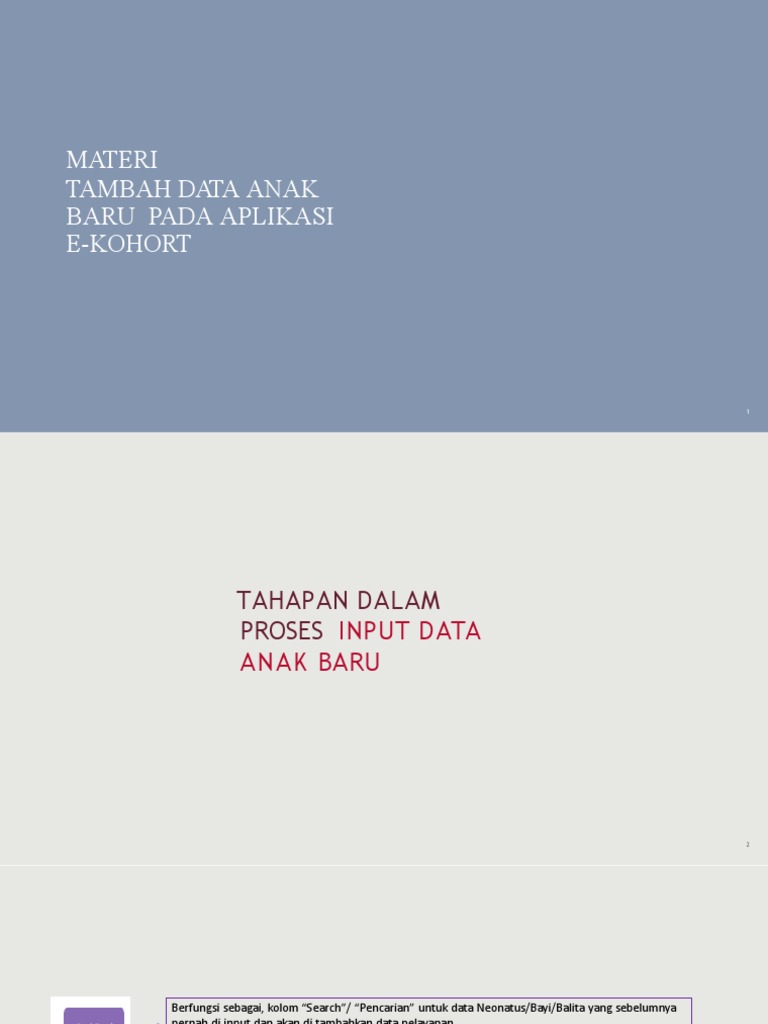 Input Data Baru Bayi 2022 | PDF