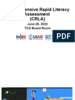 Guide To CRLA Profiles | PDF | Reading Comprehension | Fluency