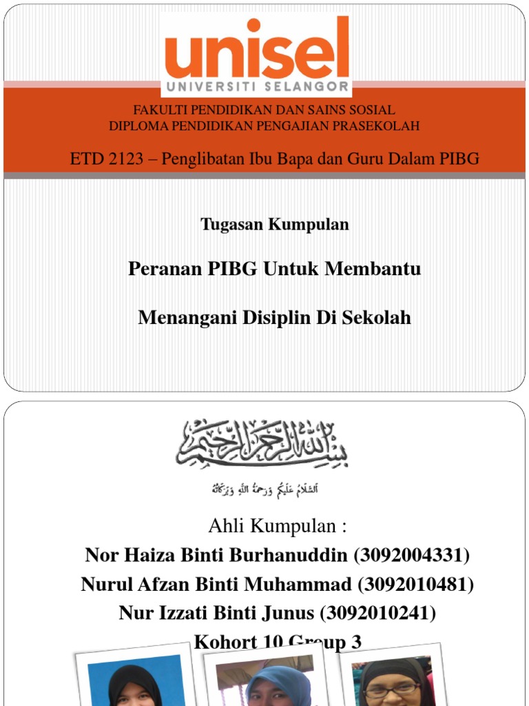 Peranan PIBG Untuk Membantu Menangani Disiplin Di Sekolah | PDF