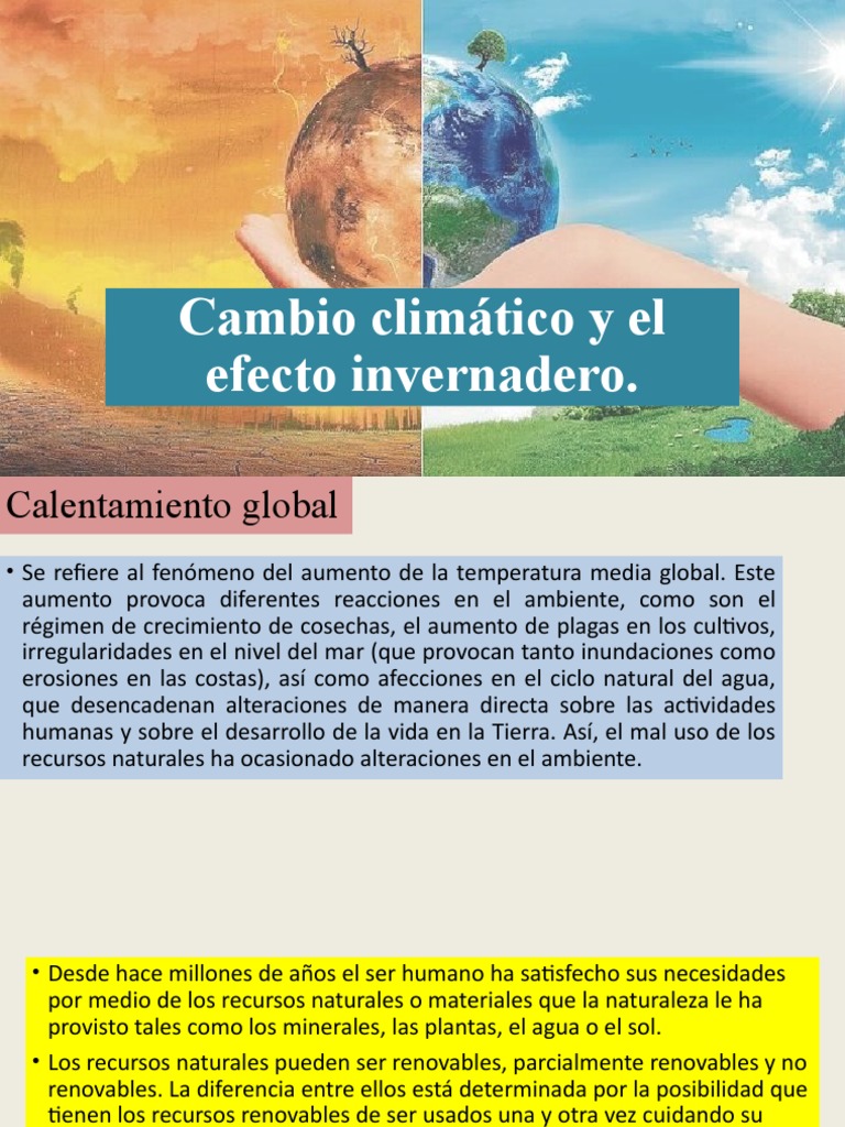 Cambio Climático Y Efecto Invernadero Descargar Gratis Pdf Gases De