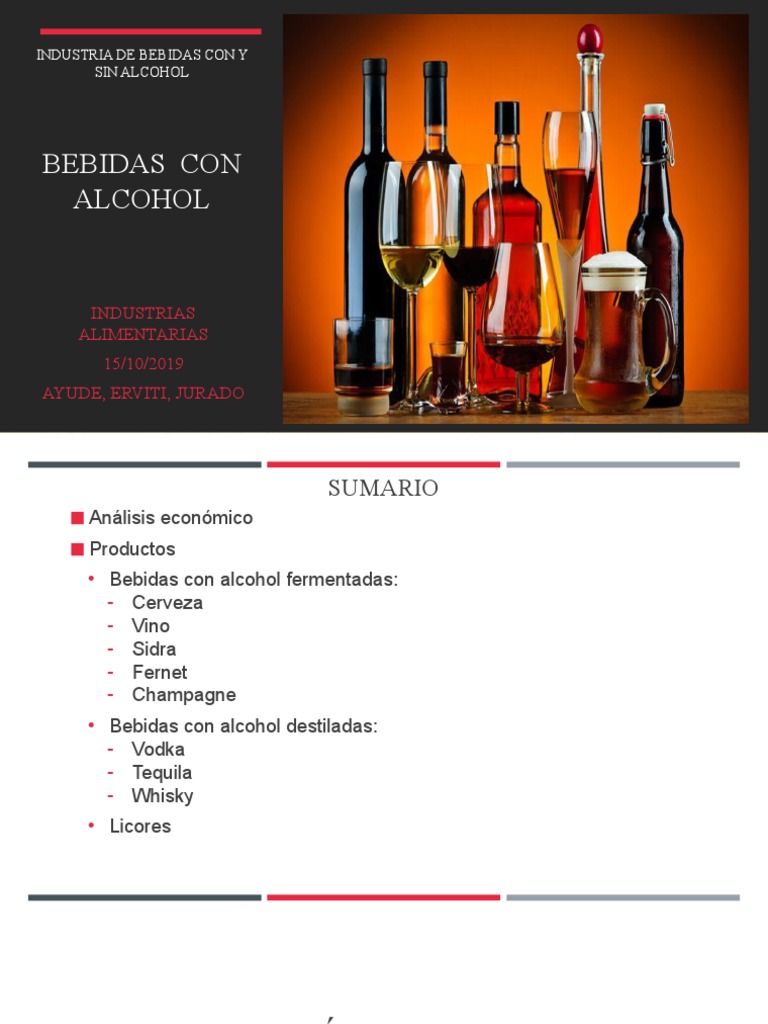 Clasificación de Bebidas Alcohólicas | PDF | Vino | Cerveza