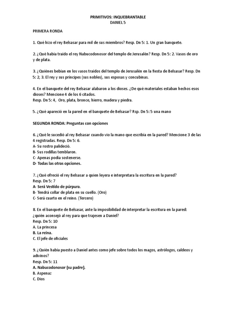 Daniel 5 | PDF | Nabucodonosor Ii